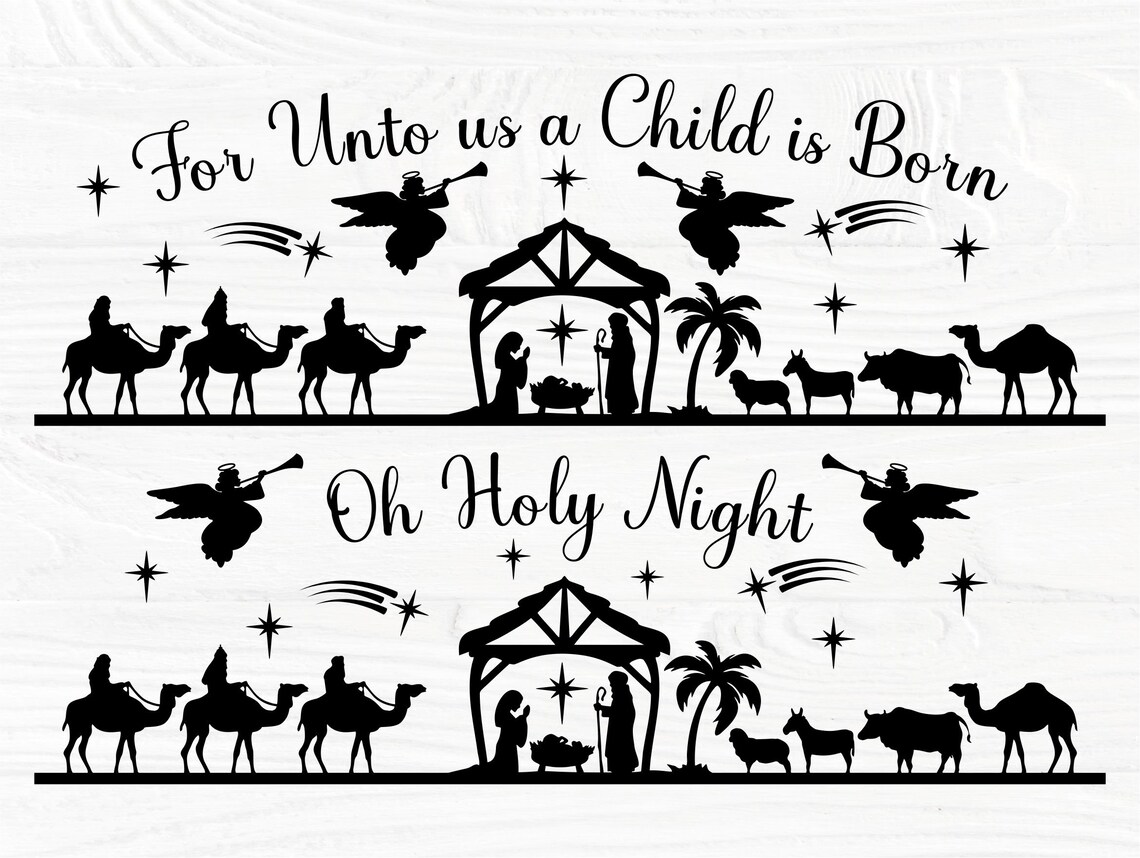 Nativity Scene SVG Bundle Christmas Svg Cut Files - Etsy
