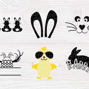 Easter Bunny SVG Bundle Rabbit Svg Cut Files - Etsy UK
