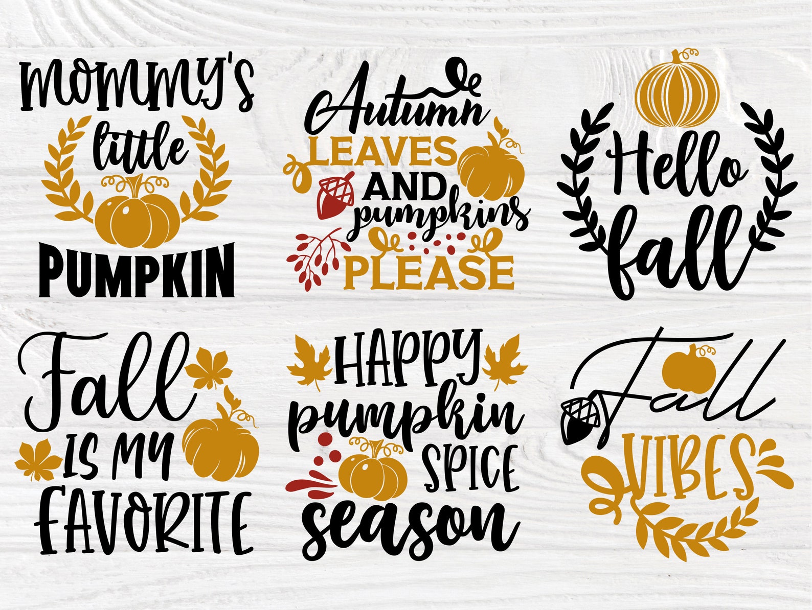 Autumn SVG Bundle Fall Svg Pumpkin Svg Cut Files - Etsy