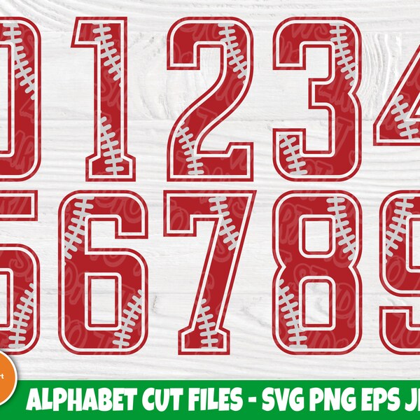 Baseball Numbers - Etsy