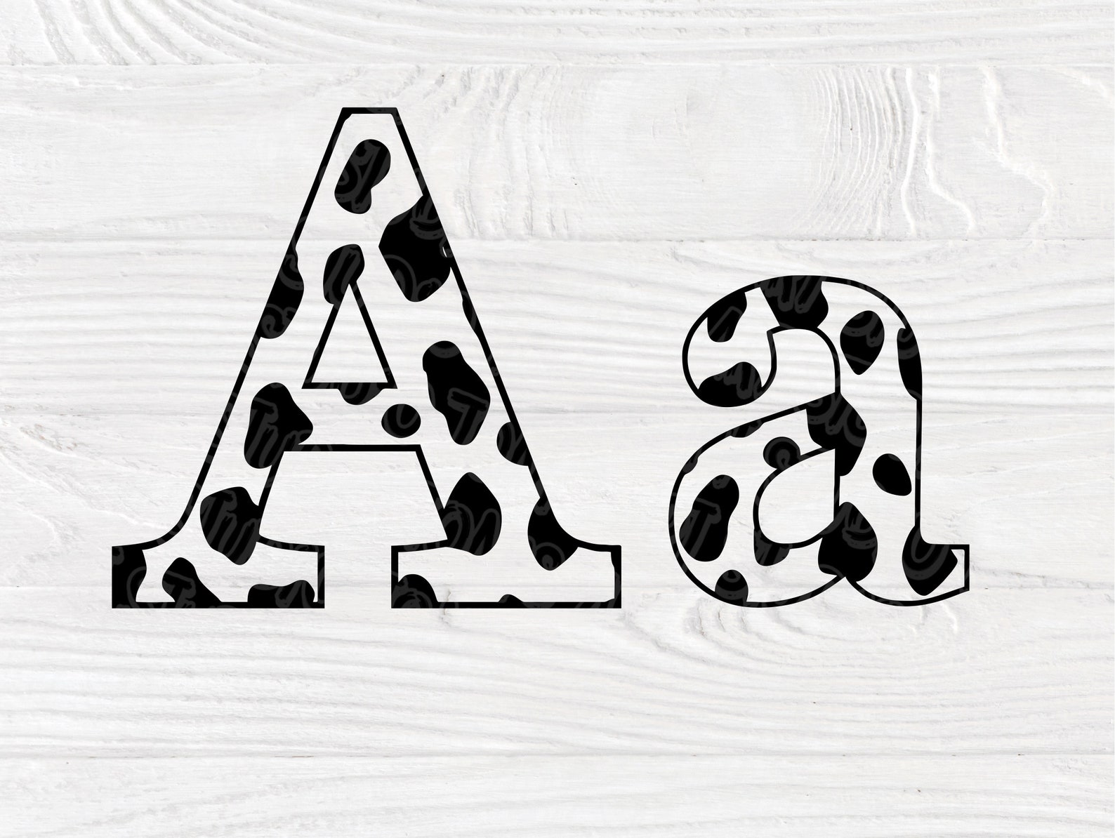 101 Dalmatians Font SVG Dalmatians Alphabet Cut Files | Etsy