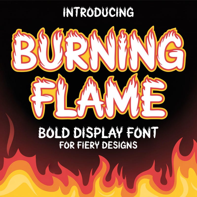 Fire Font Svg - Etsy