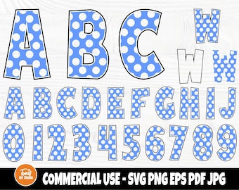 Polka Dot Letters - Etsy