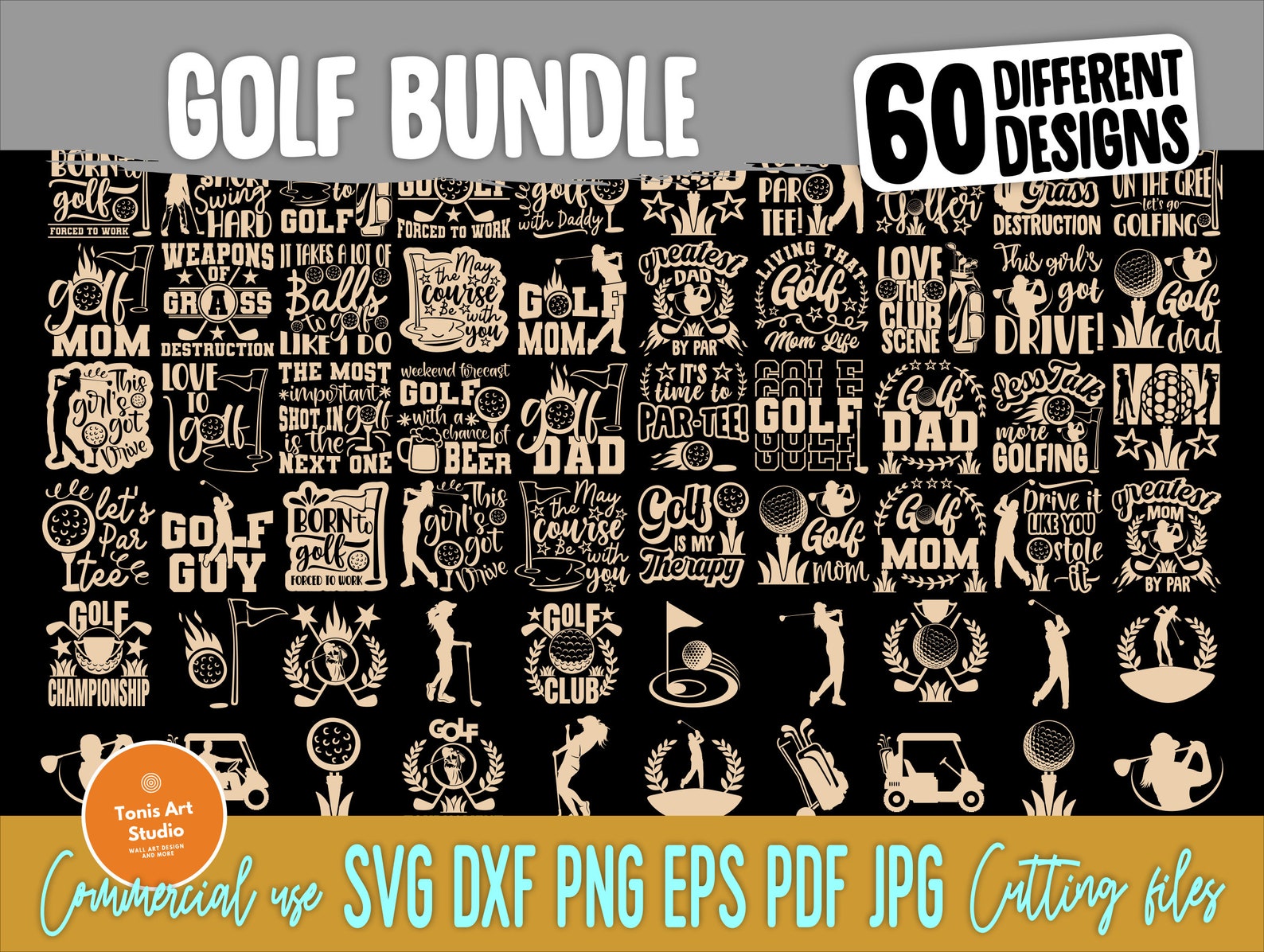 Golf SVG Bundle Golfing Svg Golfer Svg Quotes | Etsy