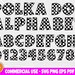 Polka Dot Font SVG Polka Dot Alphabet Alphabet Svg Polka Dot Monogram ...