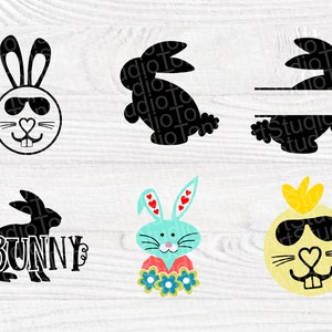 Easter Bunny SVG Bundle Rabbit Svg Cut Files - Etsy UK
