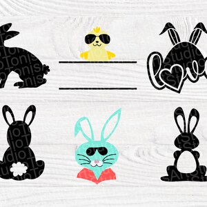 Easter Bunny SVG Bundle Rabbit Svg Cut Files - Etsy UK