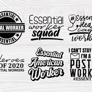Essential Worker SVG Quarantine Svg Svg Cut File - Etsy UK