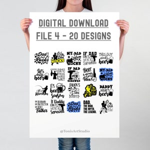 Dad Bundle Svg, Fathers Day Svg Bundle, Funny Dad Shirt Designs, Daddy ...