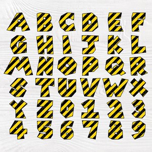 Construction Font SVG Under Construction Svg Construction Alphabet ...