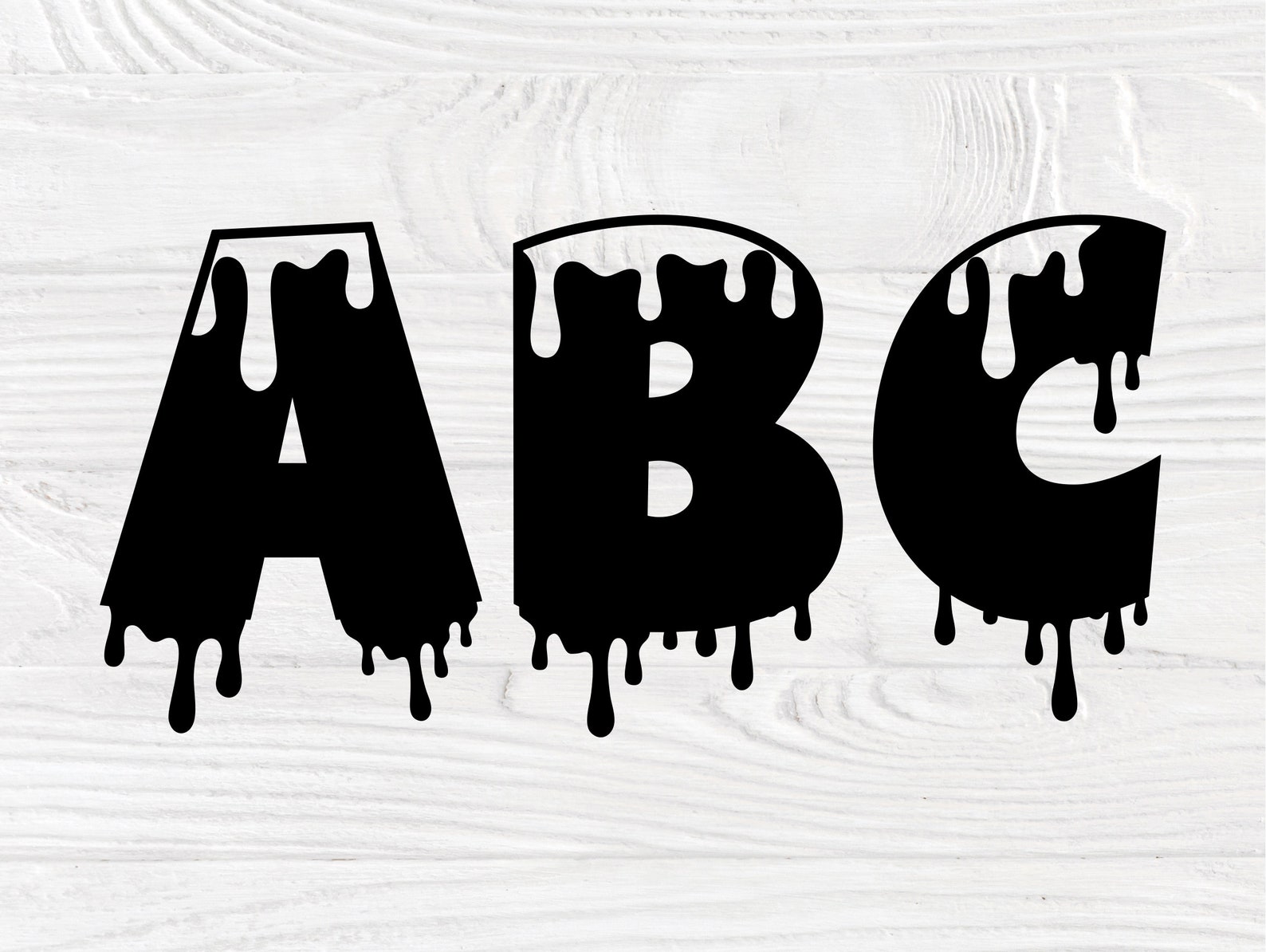 Dripping Font SVG Dripping Alphabet Dripping Cut Files - Etsy Canada