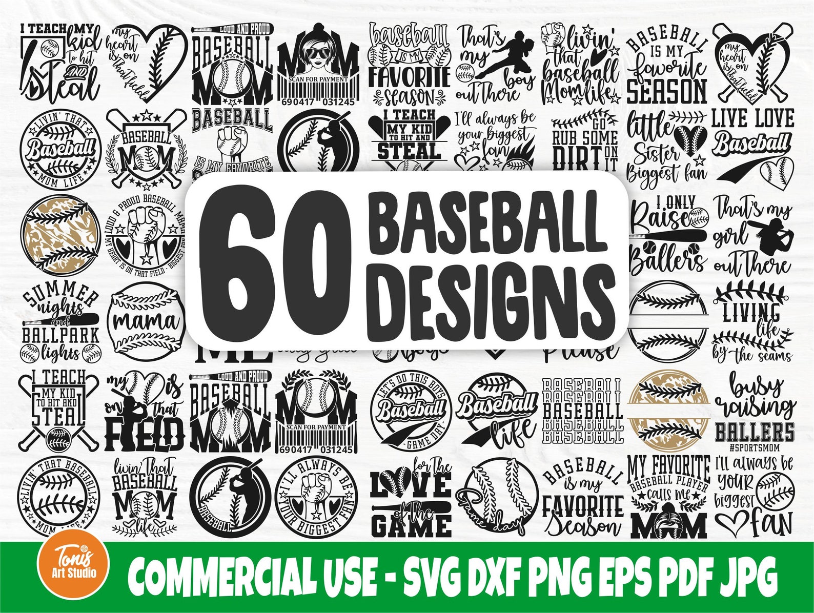 Baseball SVG Bundle Funny Baseball Signs Sport Quotes Svg - Etsy