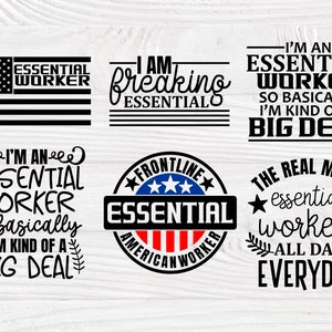Essential Worker SVG Quarantine Svg Svg Cut File - Etsy UK