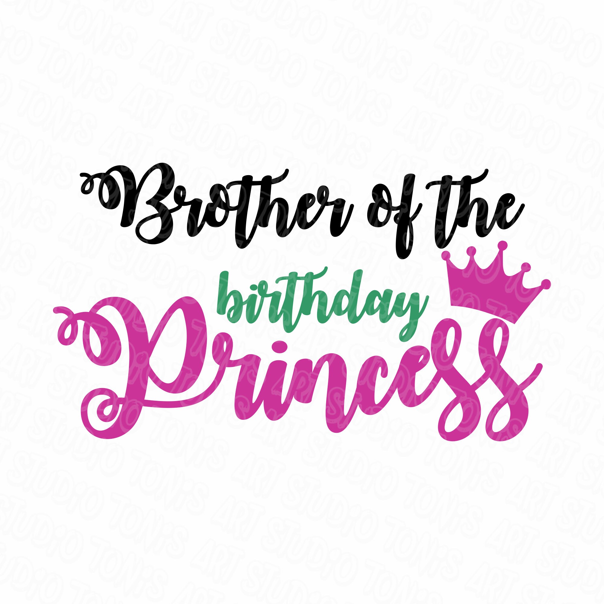 Happy Birthday Princess Svg