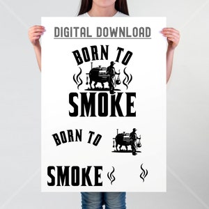 BBQ Smoker SVG: Grillmaster Shirt Designs (digital Download) - Etsy