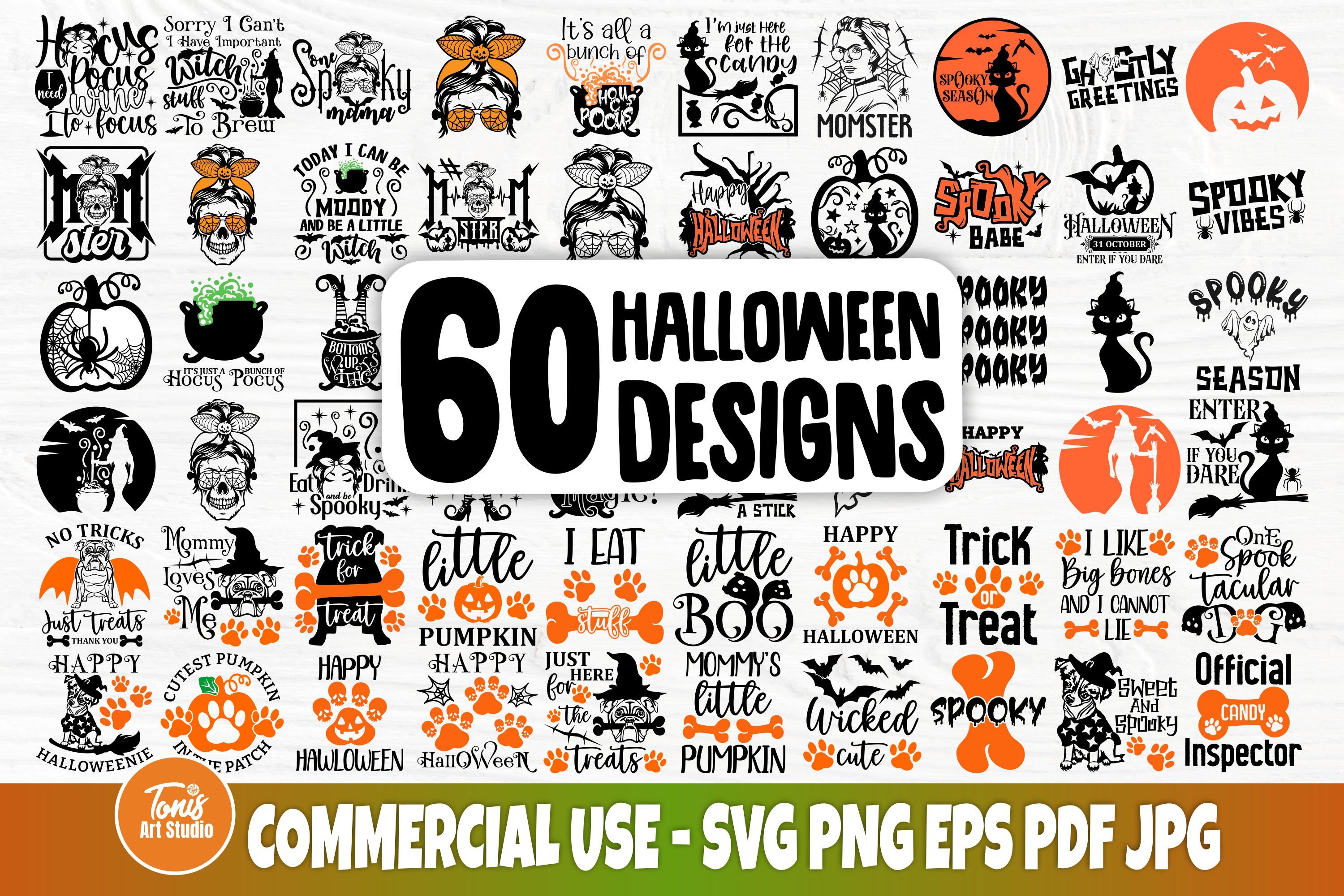 Halloween SVG Bundle Halloween Cut Files Funny Witch - Etsy