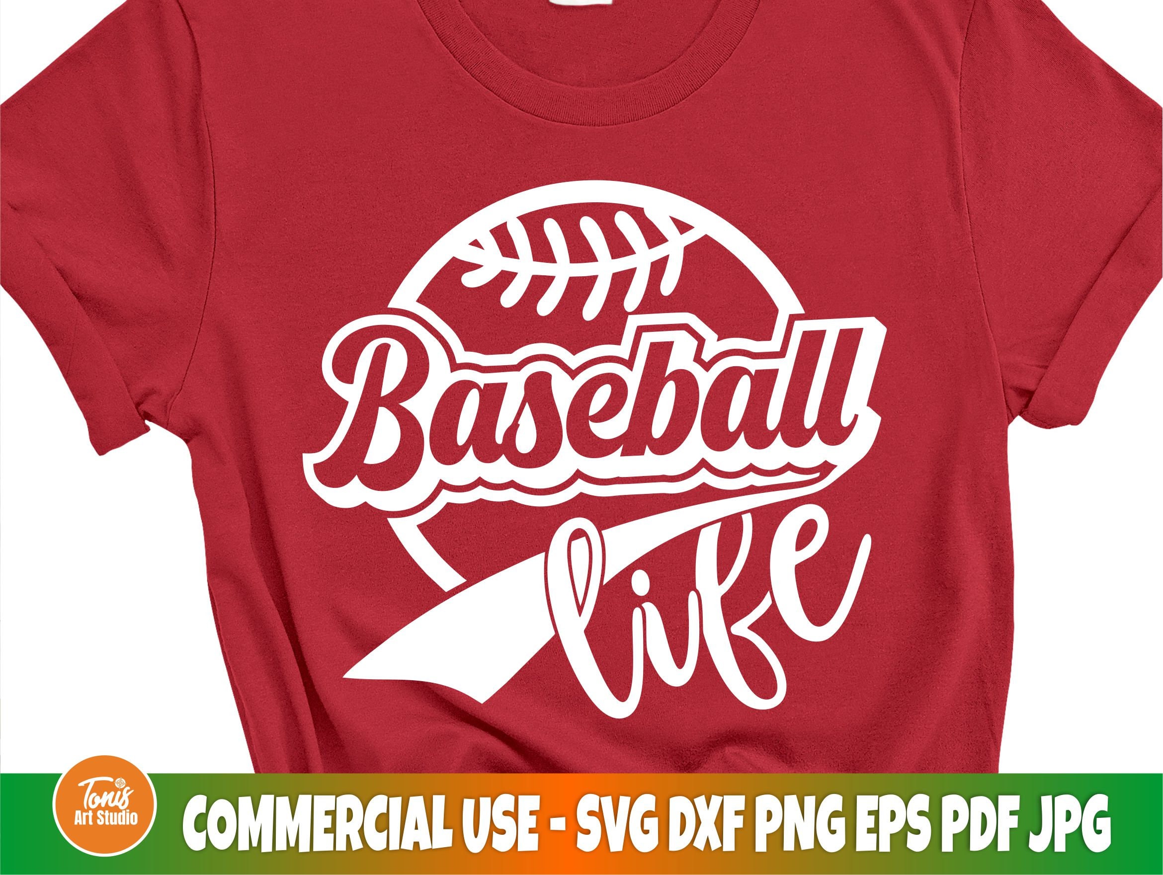 Baseball Life SVG Cut File, Mom Shirt, Sports PNG Sublimation - Etsy