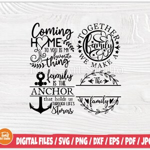 Family SVG Bundle Family Tree Svg Home Svg Quotes Farmhouse Sayings ...
