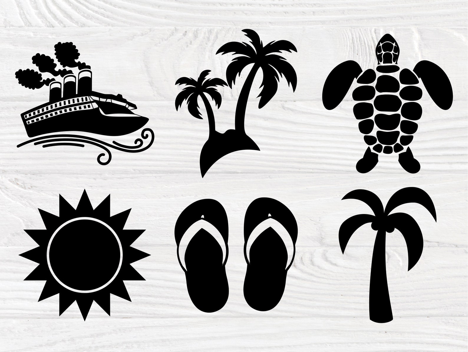 Summer Clipart Beach Svg Sunglasses Palm Tree | Etsy