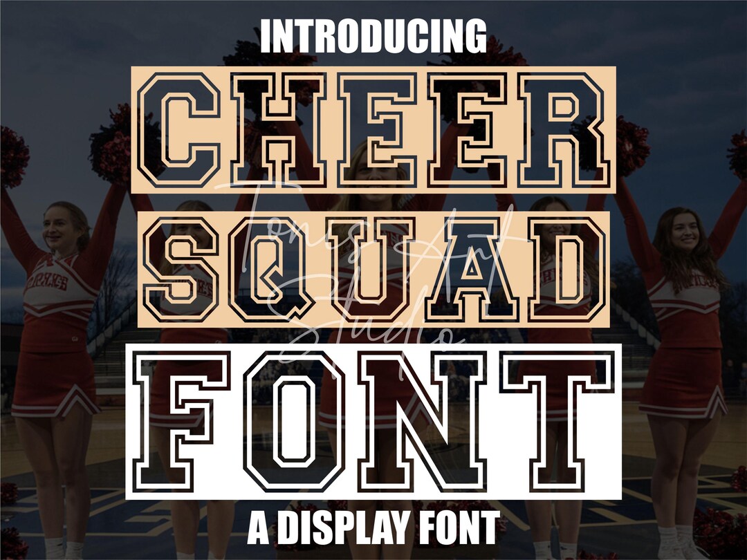 Cheer Squad Font | Athletic Varsity Font | Cheer Coach Font | Sports ...