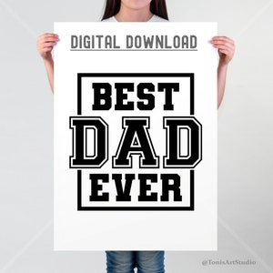 Dad Varsity Svg, Best Dad Ever Svg, Dad Svg, Father's Day Svg, Cut ...