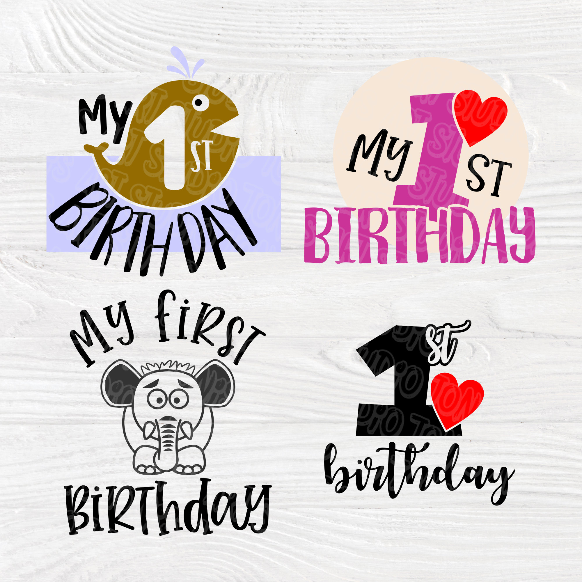 First Birthday SVG Bundle Birthday Boy & Girl Svg - Etsy