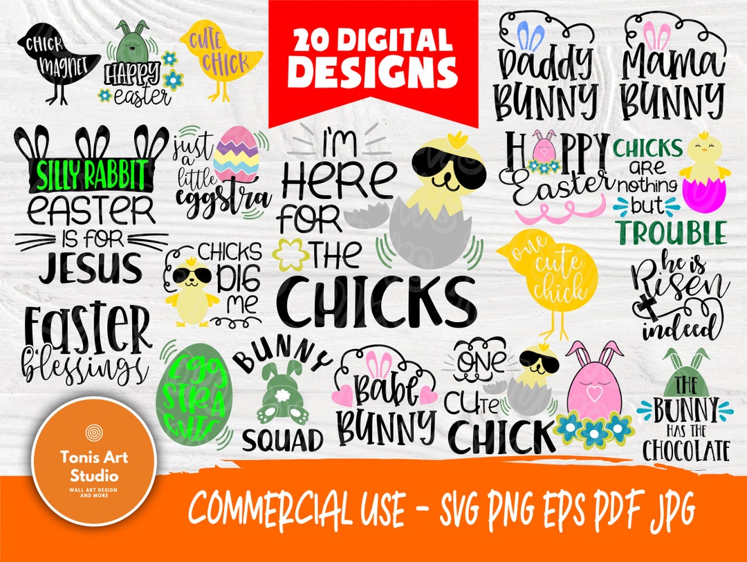 Easter SVG Bundle, Funny Quotes Svg, Png - Etsy UK