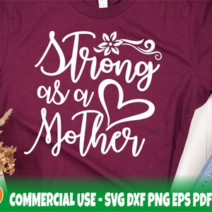 Strong as A Mother SVG | She is Strong Svg Png | Woman Cut Files for ...