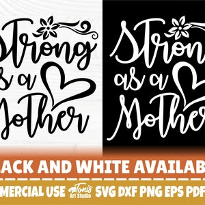 Strong as A Mother SVG | She is Strong Svg Png | Woman Cut Files for ...