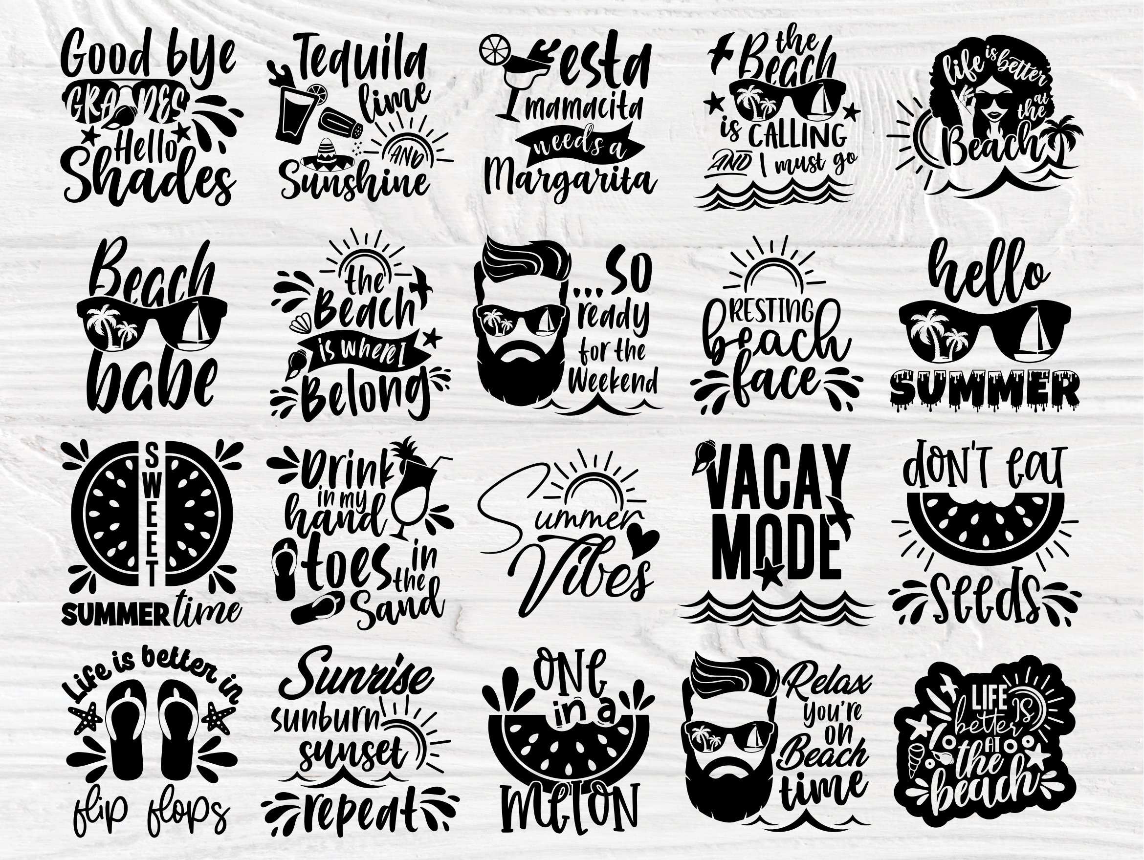 Funny Summer SVG Bundle Beach Svg Shirt Quotes - Etsy UK