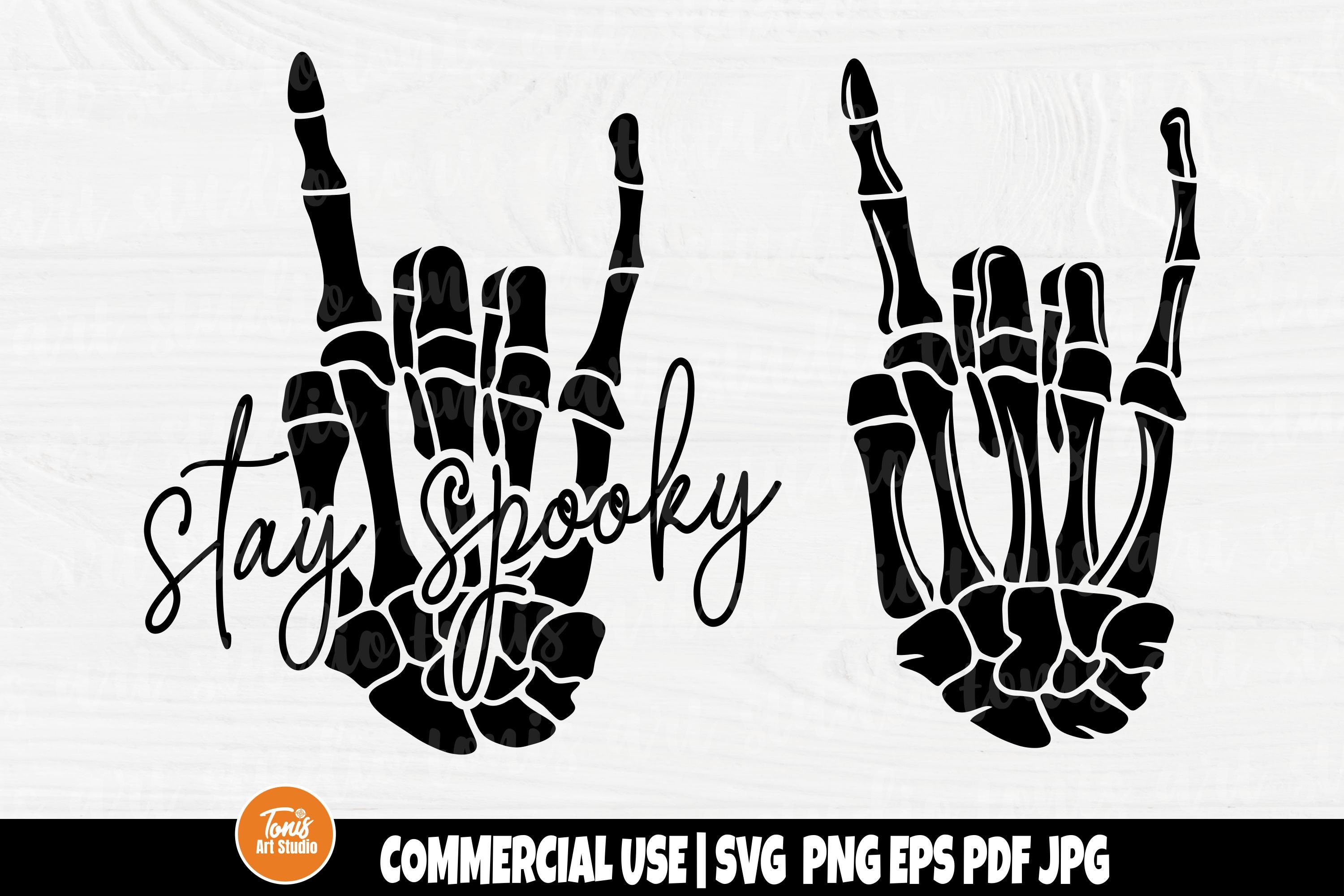 Stay Spooky SVG Skeleton Svg Skeleton Hand Clipart - Etsy