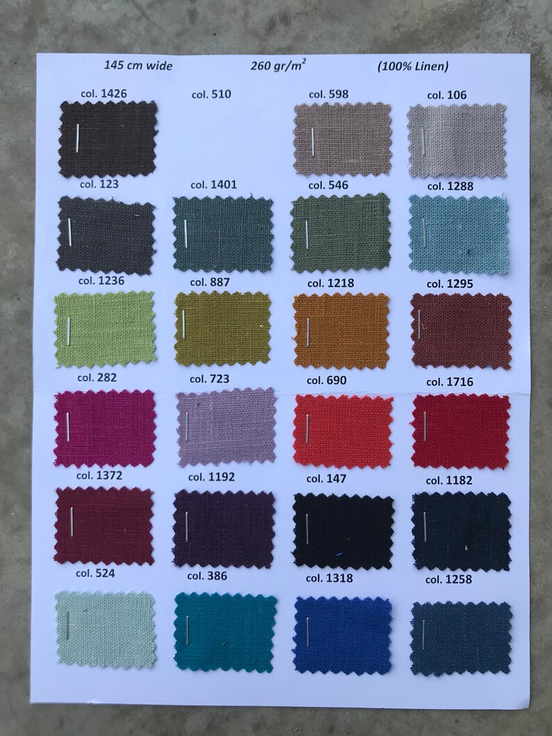 Linen Fabric Samples | Etsy