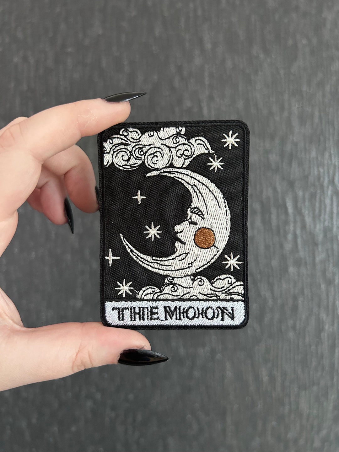 Tarot Card the Moon Iron on Patch - Etsy