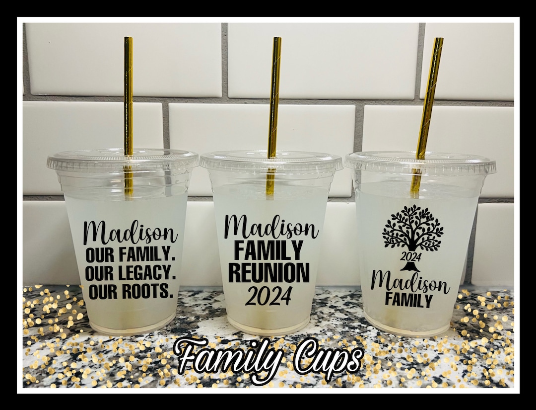 Personalized Family Reunion Cups | Custom Party Favors - Etsy