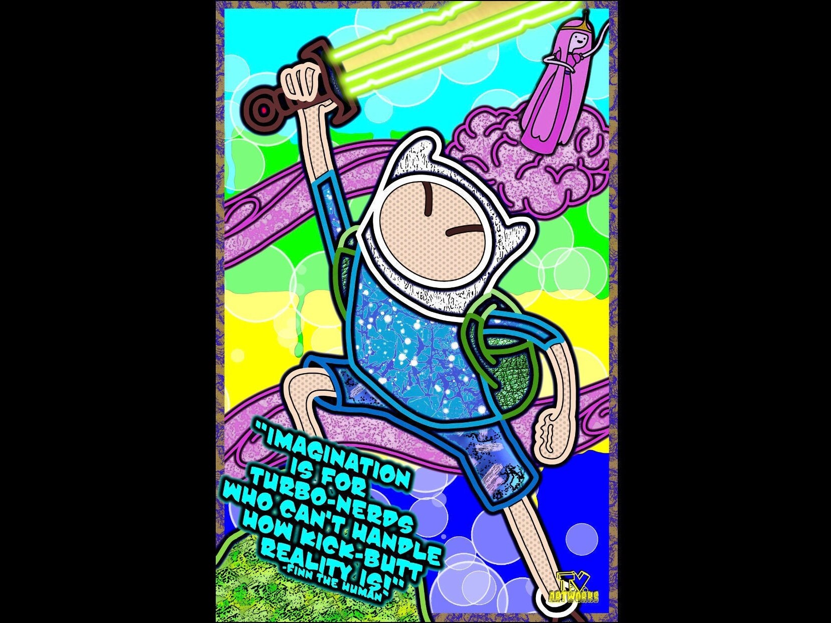 Adventure Time Finn The Human Quote 11x17 Print | Etsy
