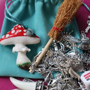 117 Wiccan Magic Tarot Charm Set for Divinations/ Fortune Teller Tools ...