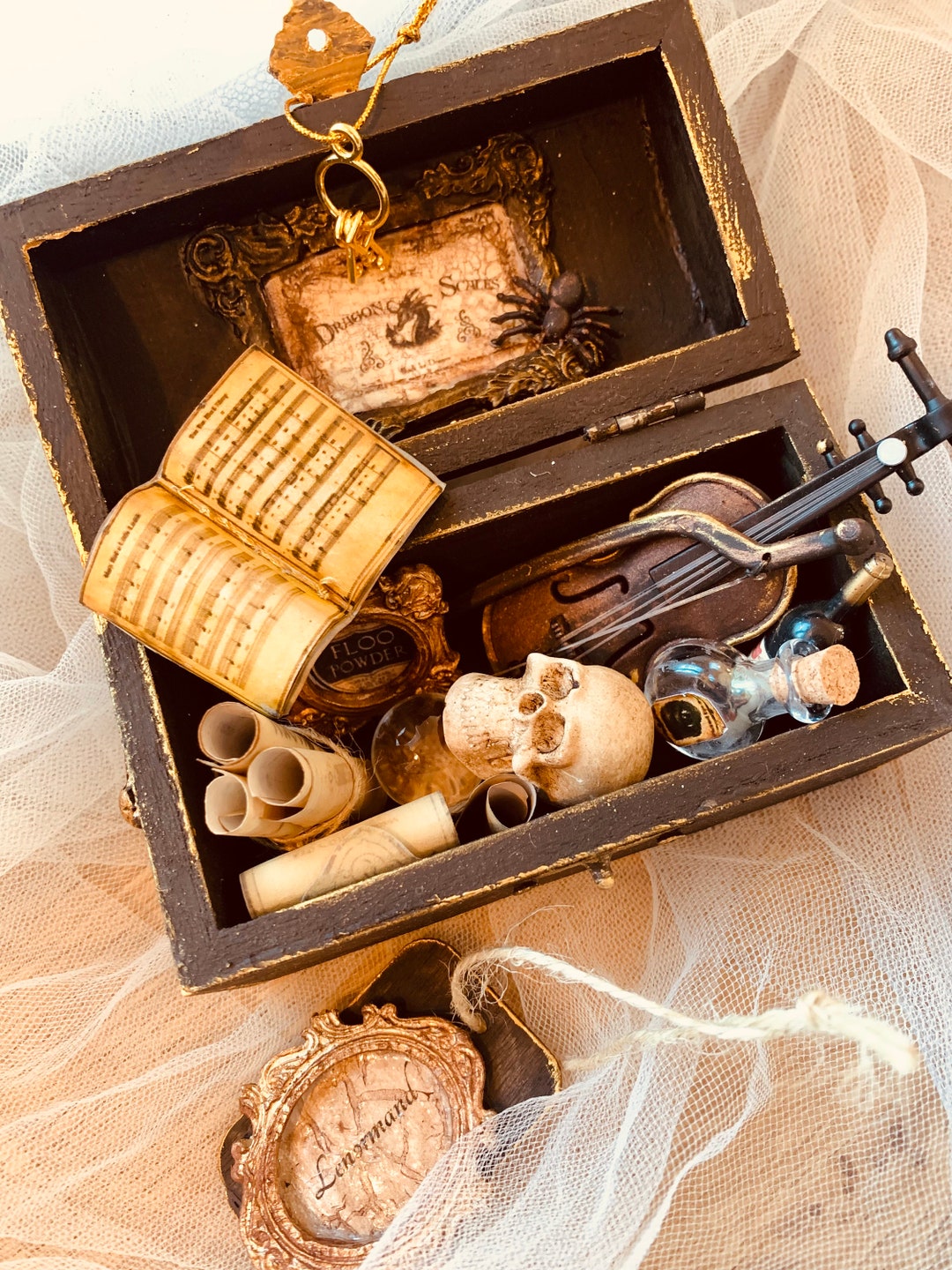 Miniature Witch Craft Kit Wiccan Box Miniature Magic Box - Etsy