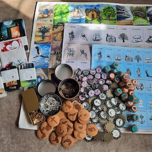 Large Lenormand Fortune Teller Set in a Old Folding Vintage - Etsy