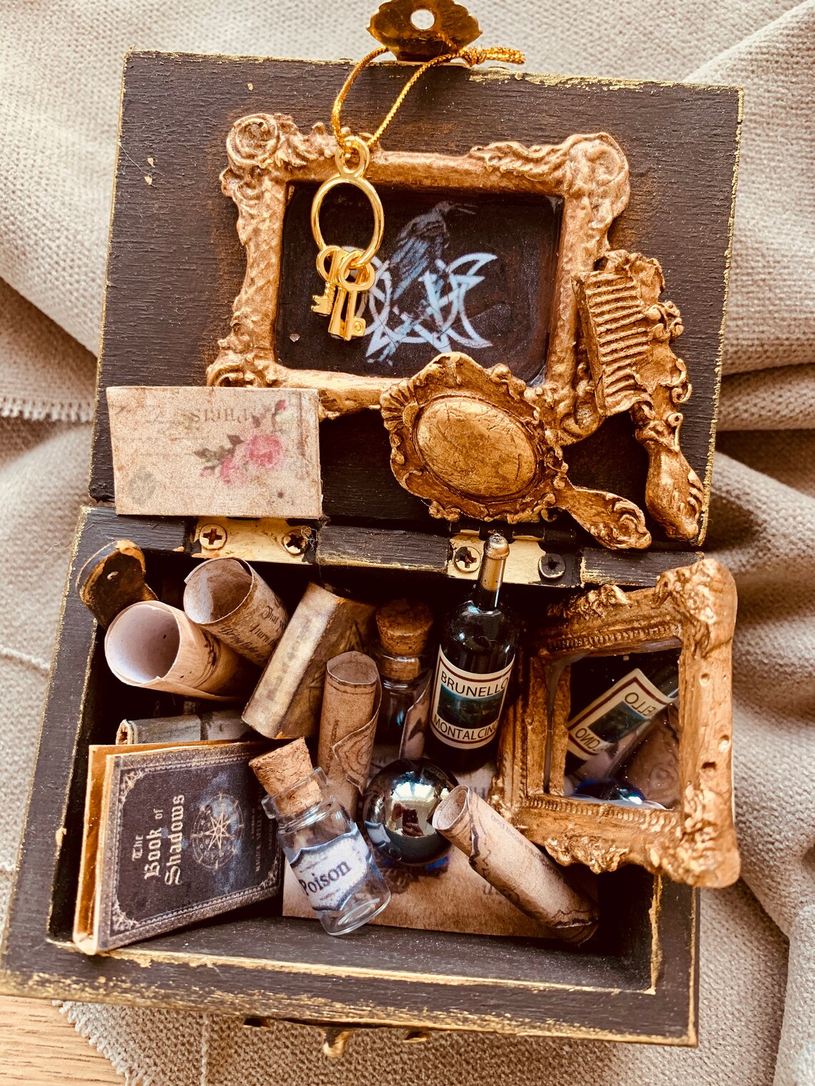 Miniature Witch Craft Kit Wiccan Box Miniature Magic Box - Etsy