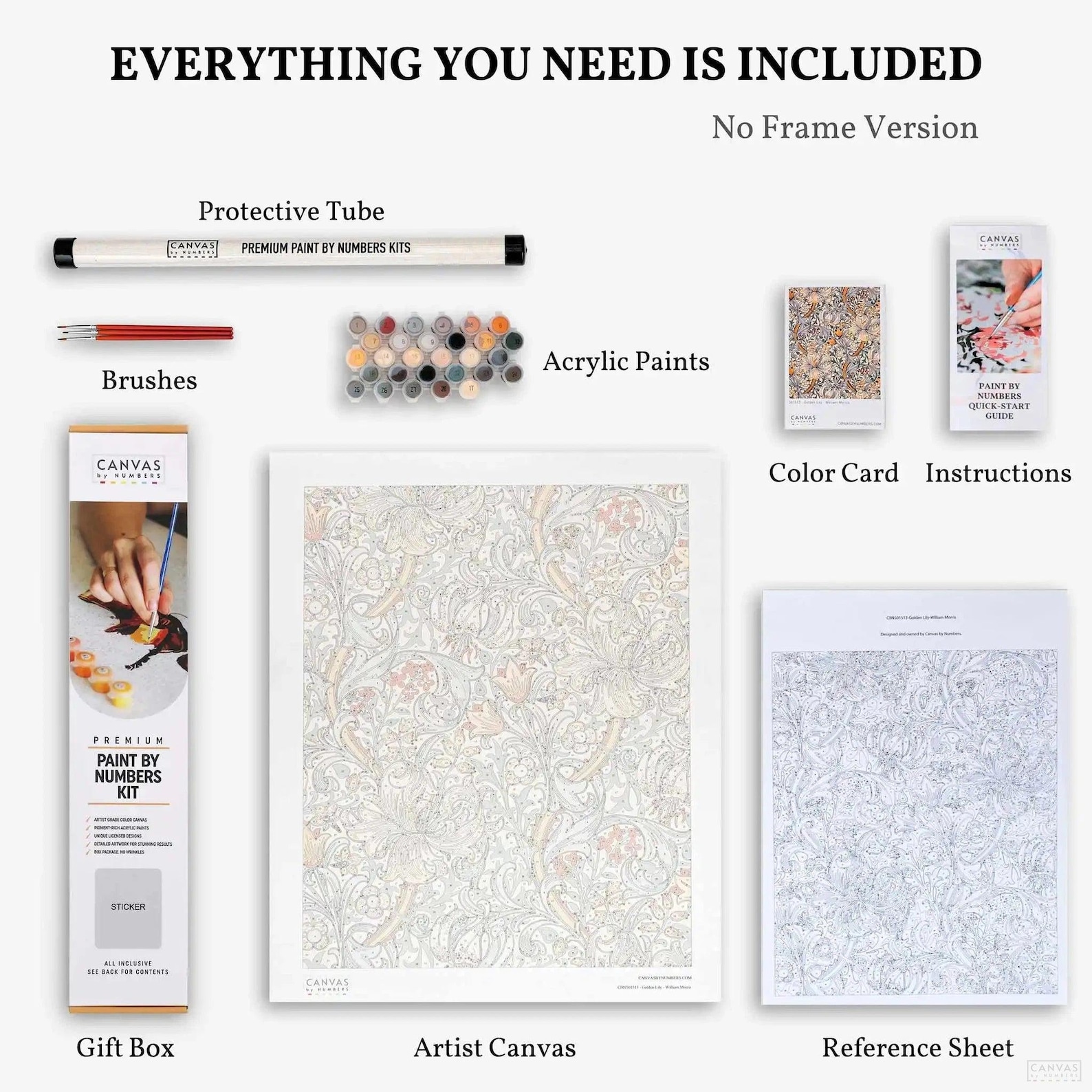 Premium Paint by Numbers Kit - Christmas in the Snowy Village ...
