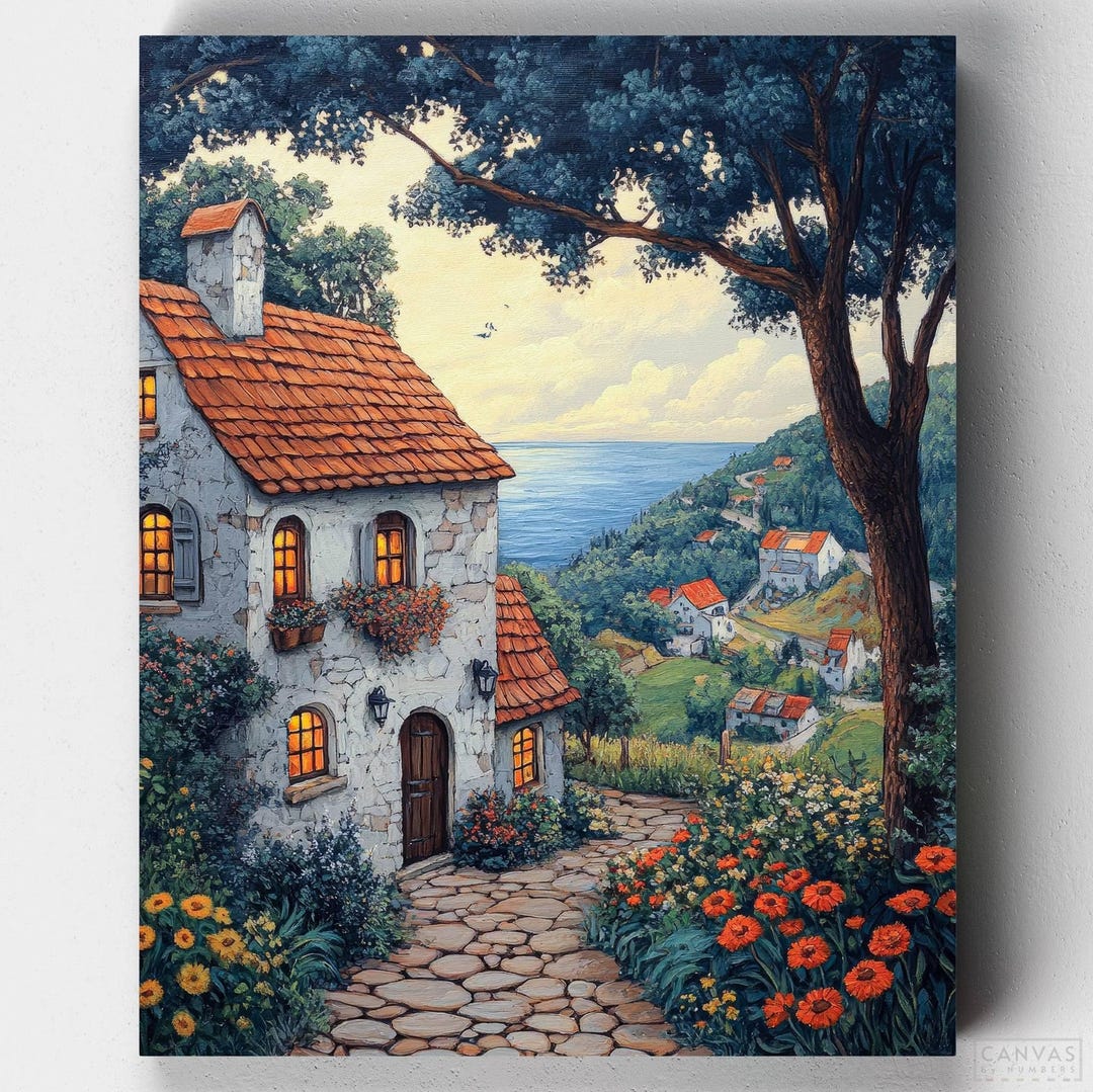 Premium Paint by Numbers - Pastoral Sight – Painting Kits for Adults ...