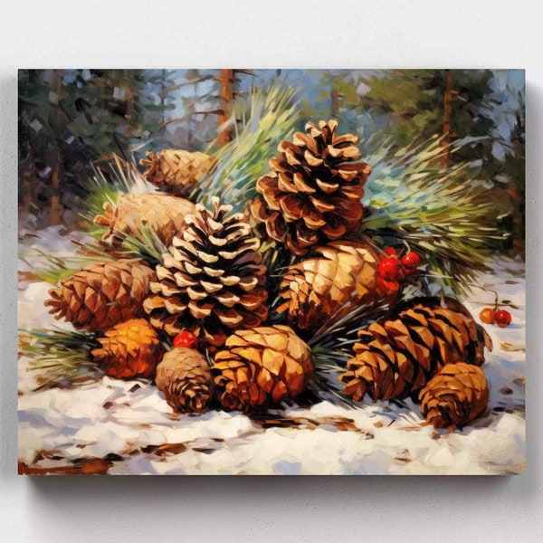 Painted Pinecones - Etsy