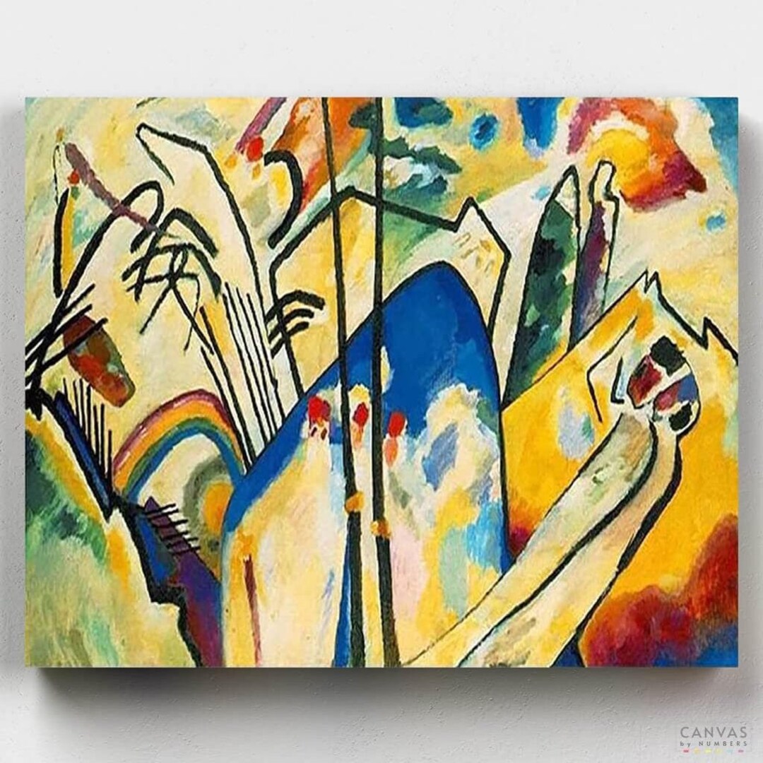 Premium Paint by Numbers Kit - Composition IV - Vassily Kandinsky ...