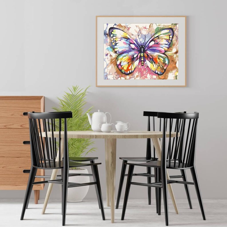 Premium Paint by Numbers Kit Ships From the US Vibrant - Etsy