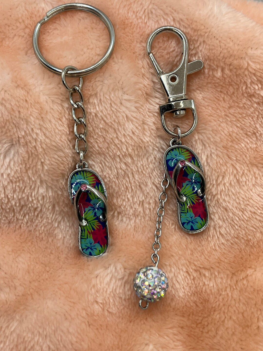 Flip Flop Keychains - Etsy