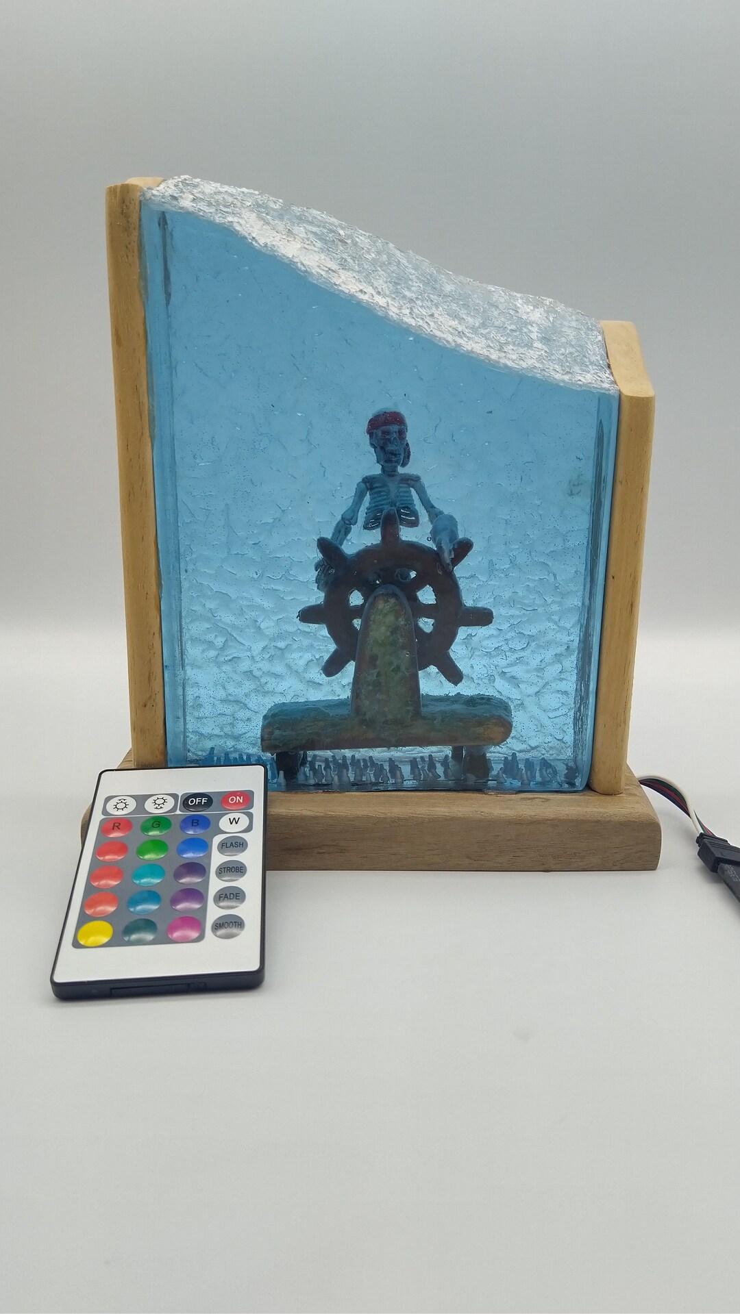 Pirates of the Caribbean Epoxy Night Lamp Handmade Resin - Etsy