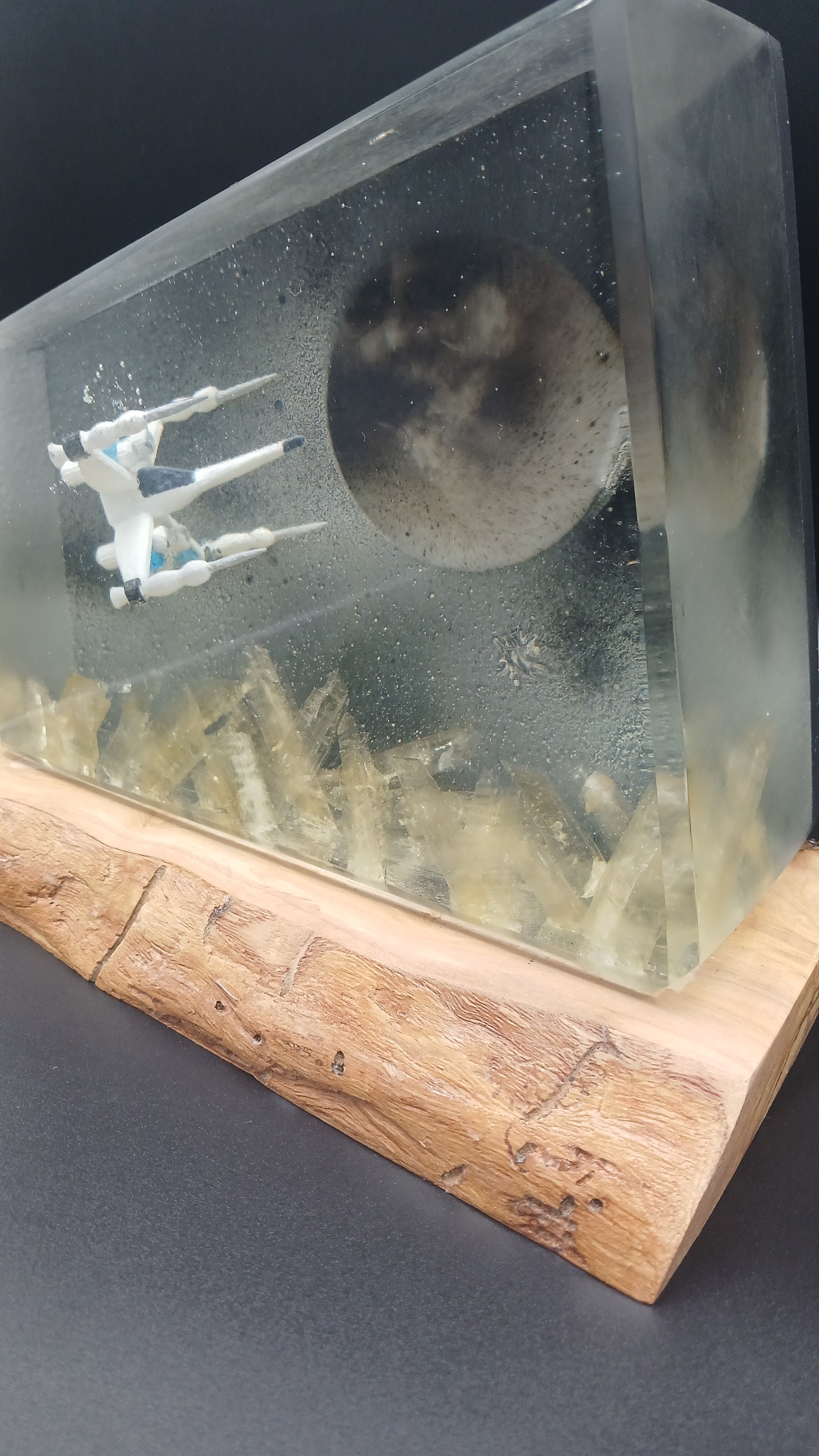 Unique Star Wars Epoxy Night Light, Large Size Resin Space Diorama ...
