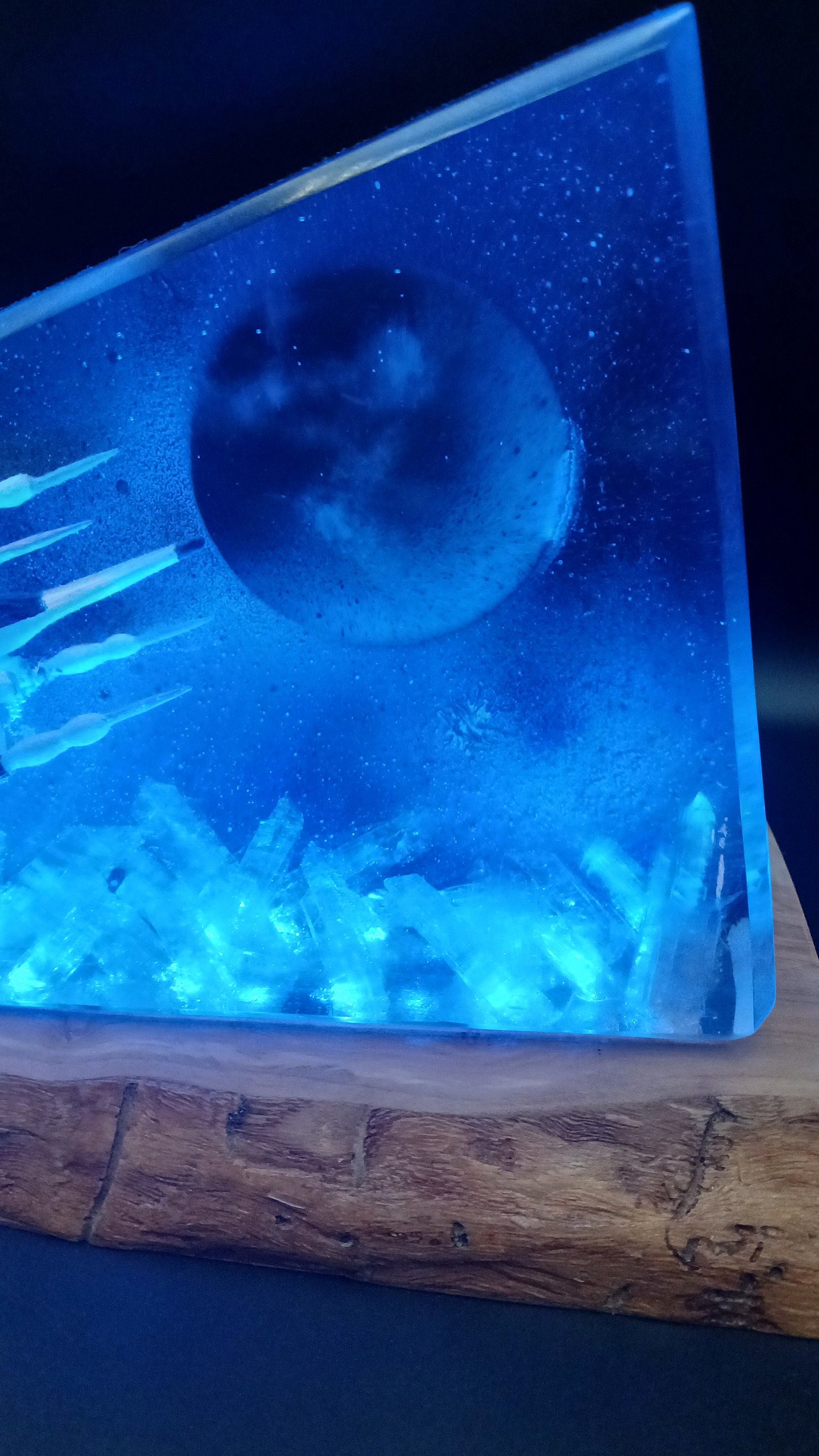 Unique Star Wars Epoxy Night Light, Large Size Resin Space Diorama ...