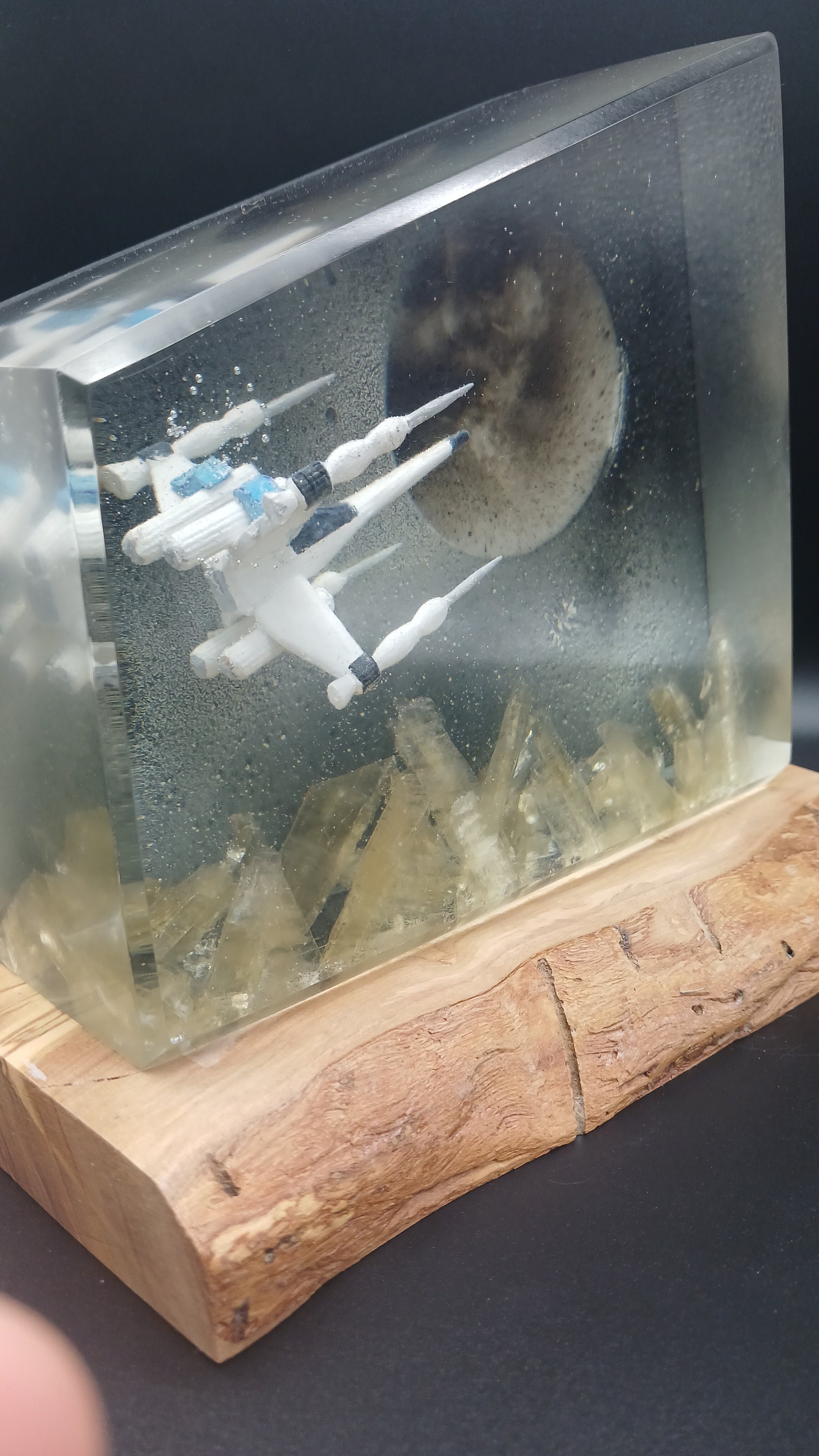 Unique Star Wars Epoxy Night Light, Large Size Resin Space Diorama ...