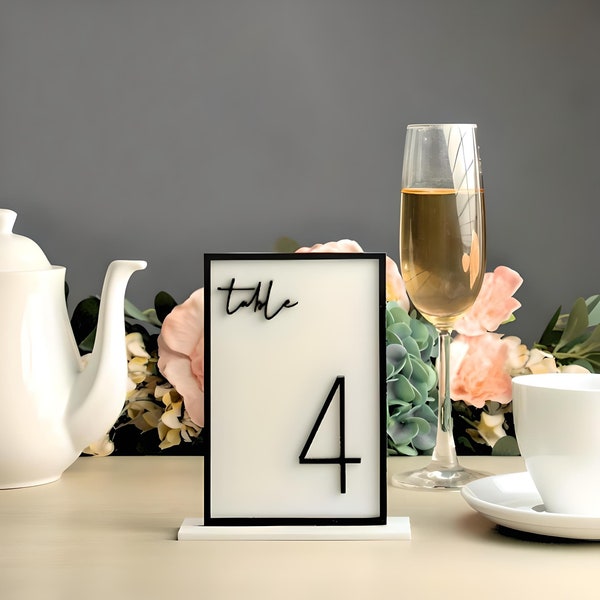 Custom Table Numbers - Etsy